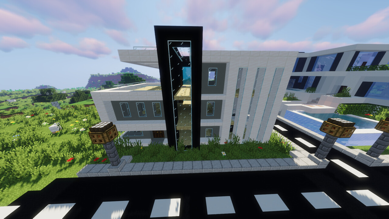 Small modern houses city (1.16.1) Minecraft Map