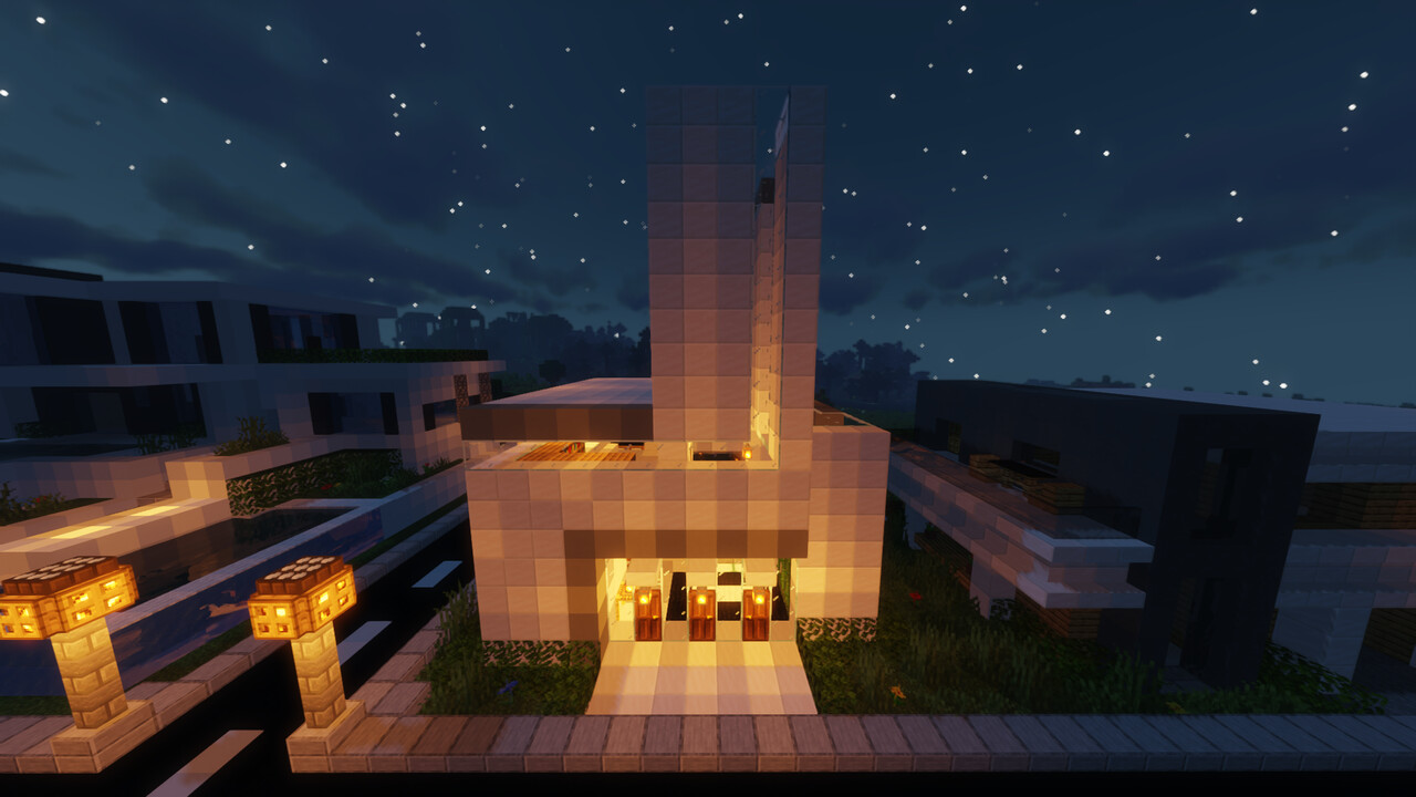 Small modern houses city (1.16.1) Minecraft Map