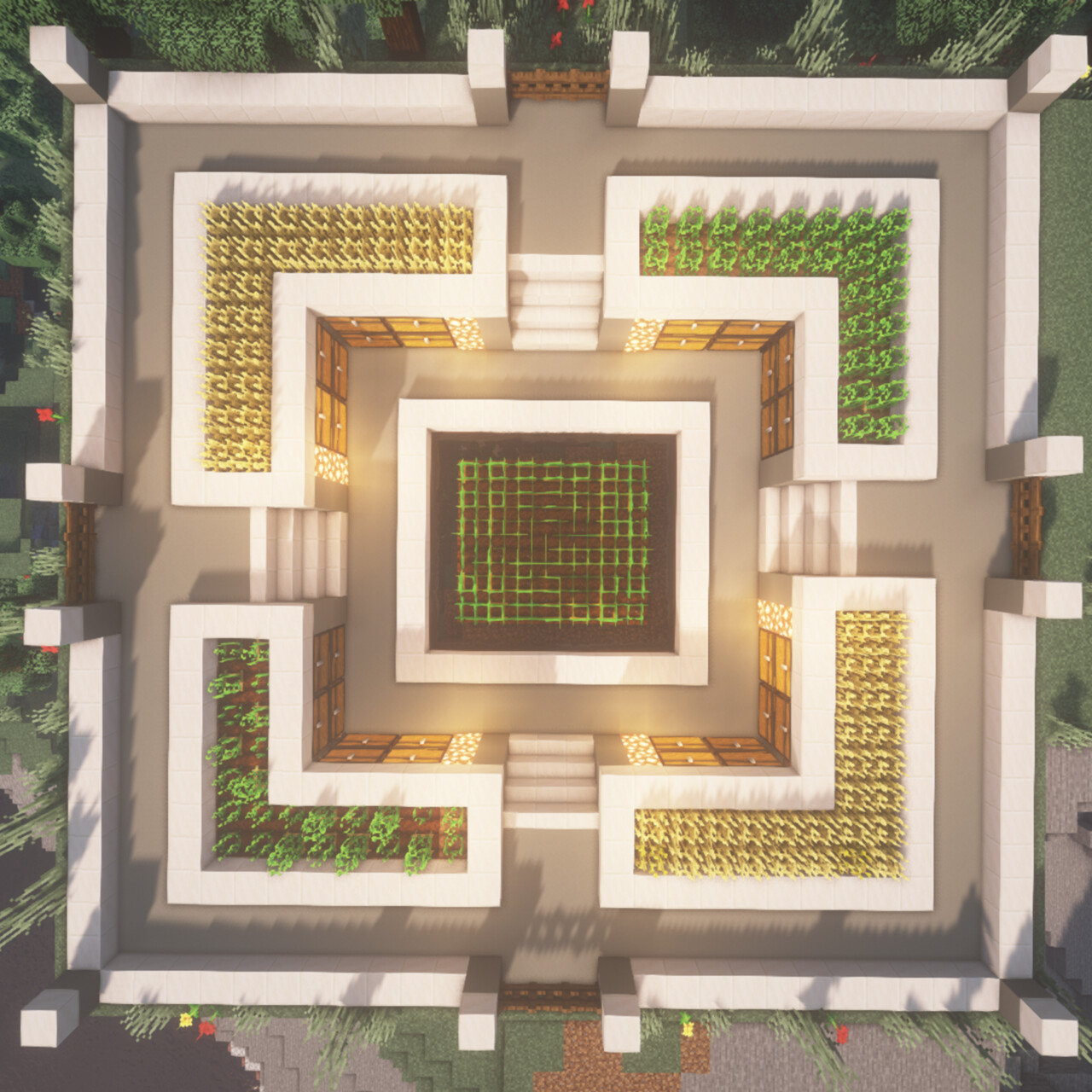 Modern Survival Farm Base [Free Download] Minecraft Map