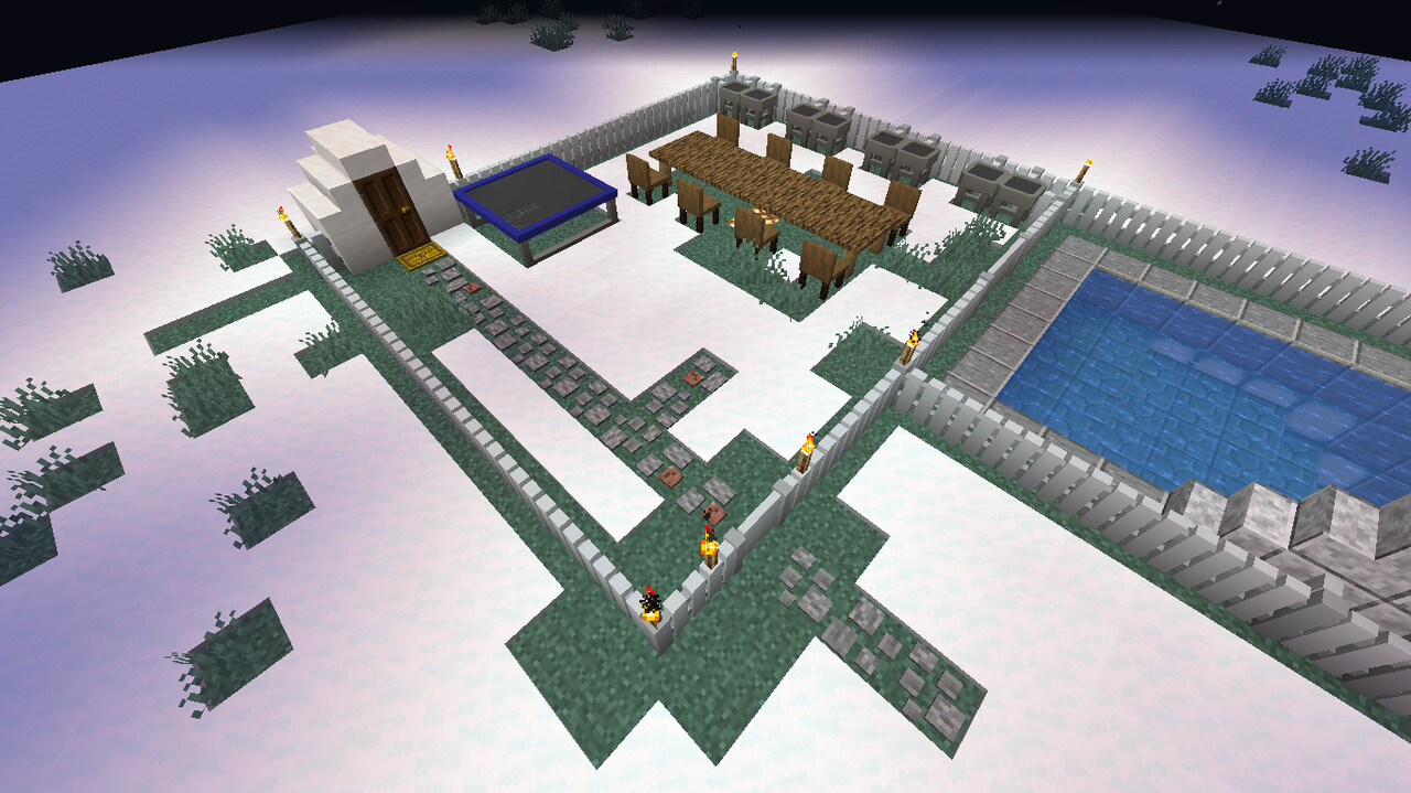 underground house with mods Minecraft Map