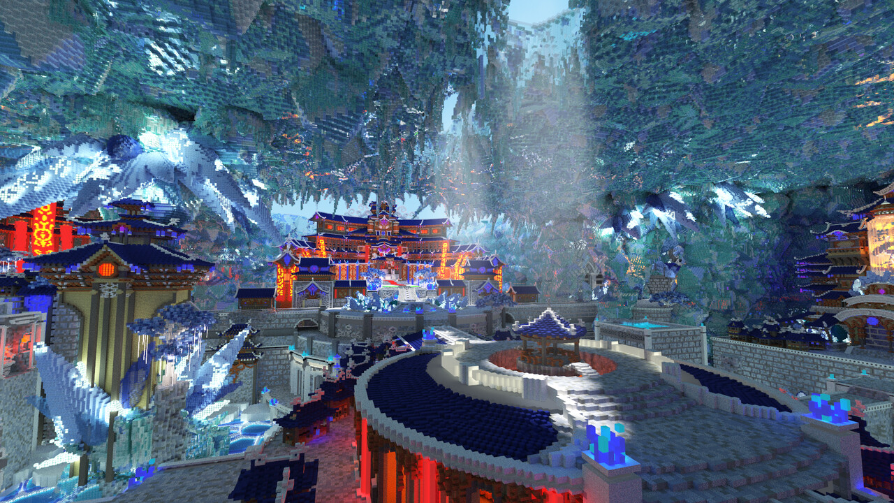Minecraft RTX build - the Ice Orient [氷湮谷 ] Minecraft Map
