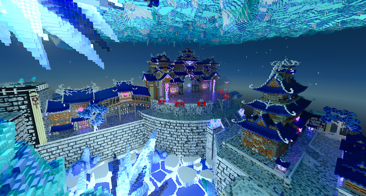 Minecraft RTX build - the Ice Orient [氷湮谷 ] Minecraft Map