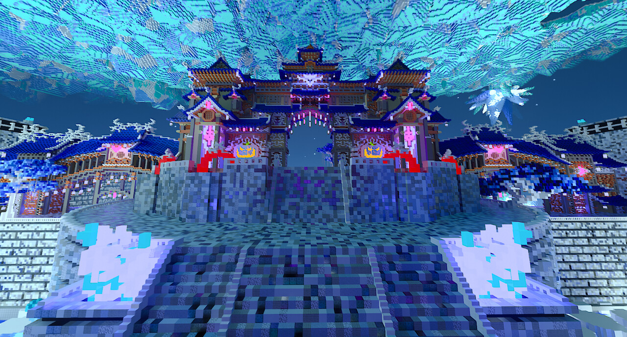 Minecraft RTX build - the Ice Orient [氷湮谷 ] Minecraft Map