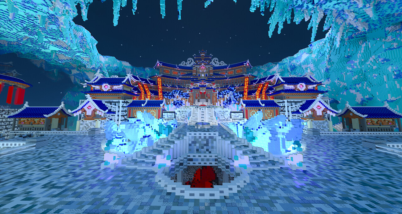 Minecraft RTX build - the Ice Orient [氷湮谷 ] Minecraft Map