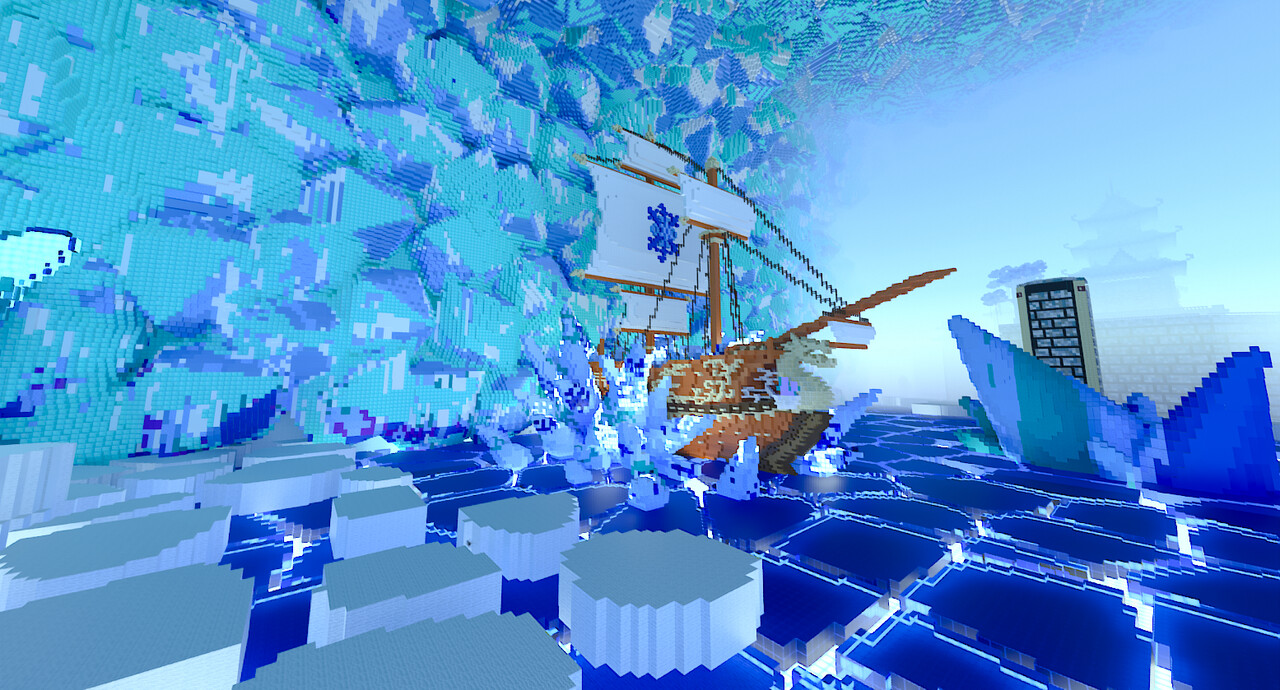 Minecraft RTX build - the Ice Orient [氷湮谷 ] Minecraft Map