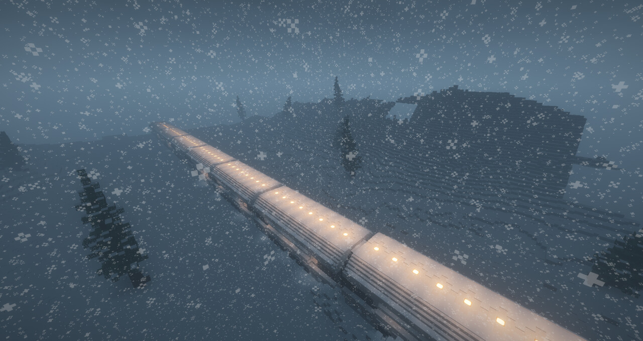 The Snowpiercer Train - 101 Sections!!! Minecraft Map