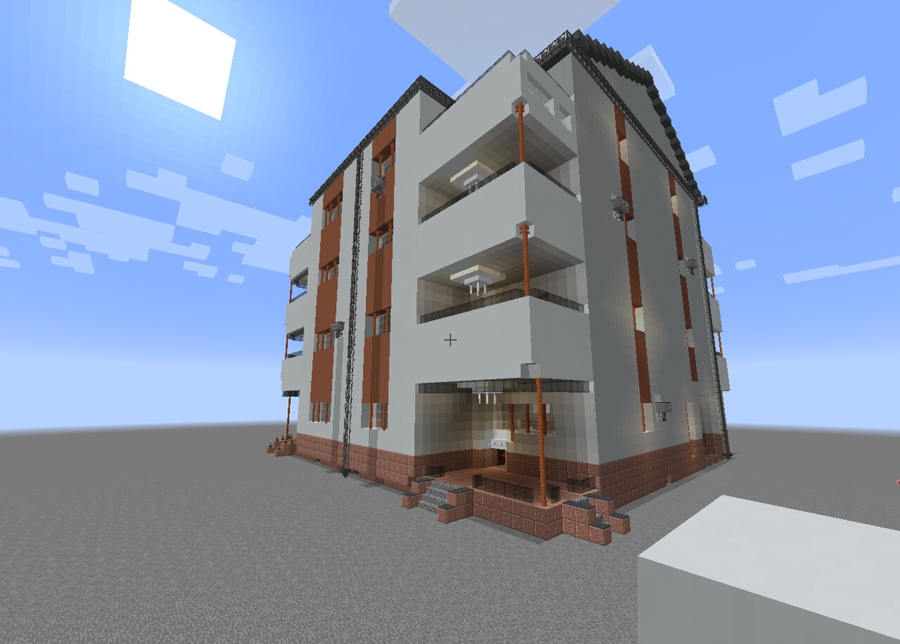 Realistic Residence Apartments!!!WITHOUT INTERIORS!!! Minecraft Map