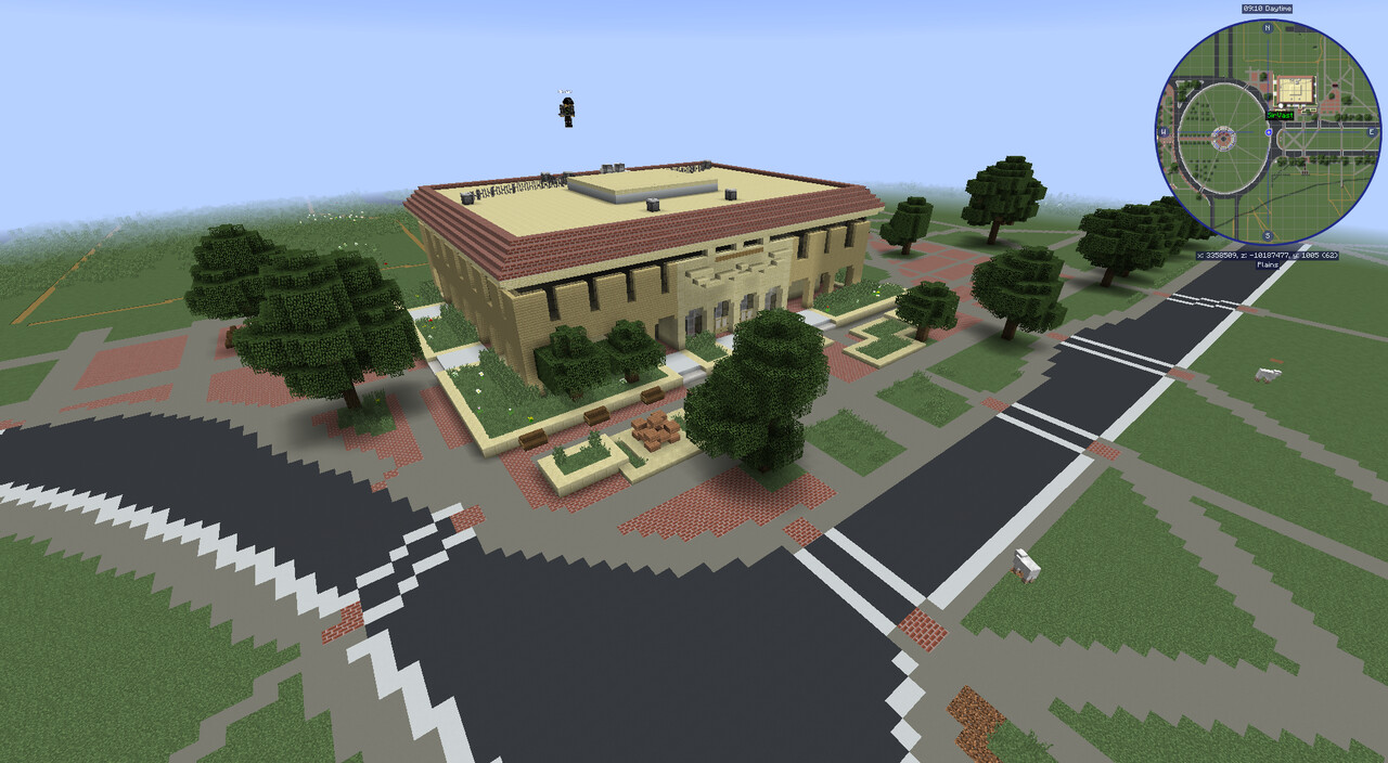 Massive build of Lubbock Texas 1:1 World Build Minecraft Map