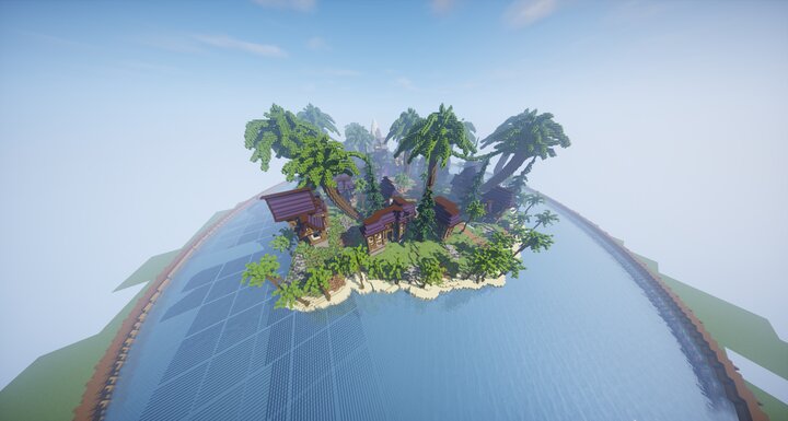 🌴 Castle Island - AliensBuilds 🌴 Minecraft Map