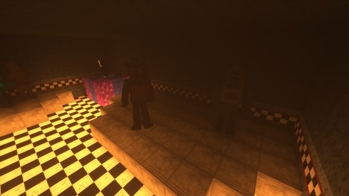five nights at freddy's 1-sl(in one map) Minecraft Map
