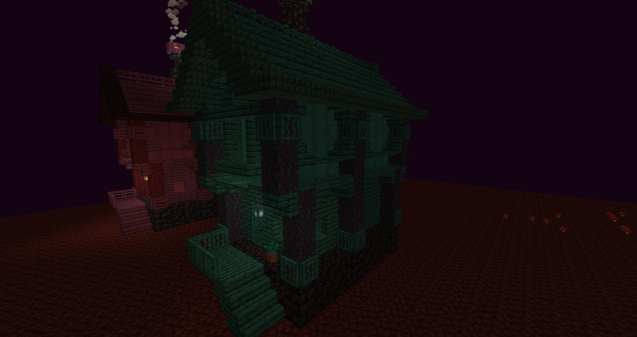 Nether House Crimson/Warped Forest Minecraft Map