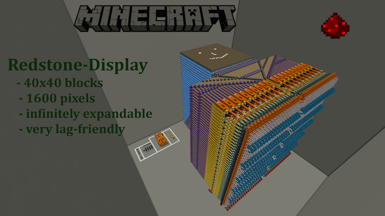 Redstone Display in Minecraft Vanilla Minecraft Map