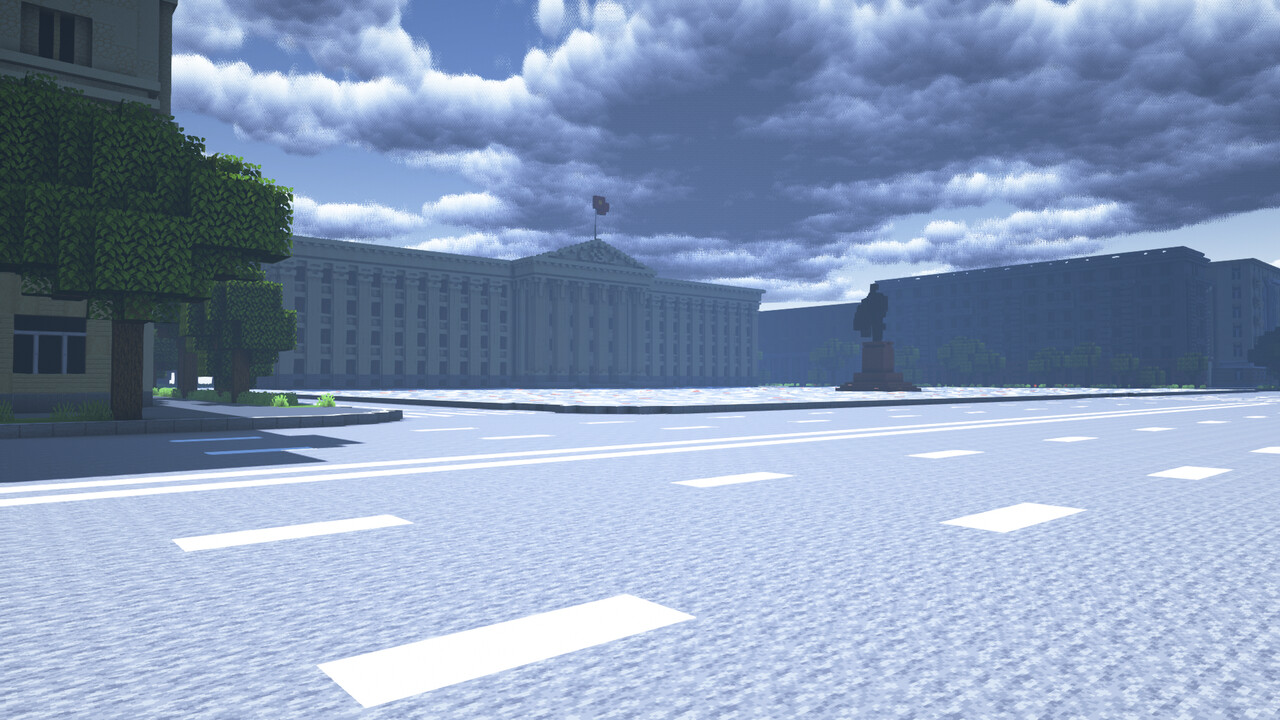 Soviet Railway Station Square Minecraft Map