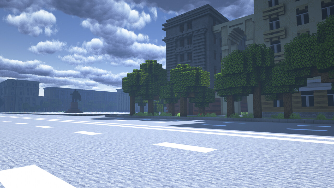 Soviet Railway Station Square Minecraft Map