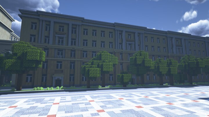 Soviet Railway Station Square Minecraft Map