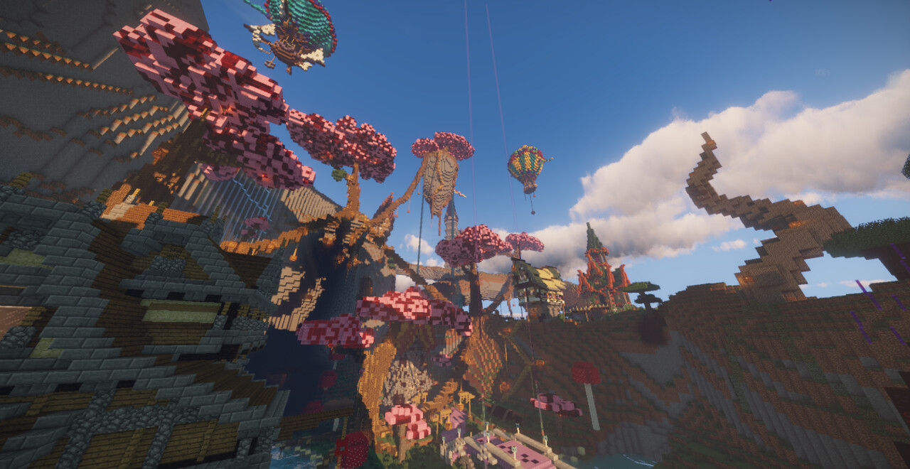 Fantasy large hub / spawn Minecraft Map