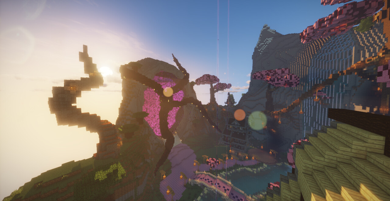 Fantasy large hub / spawn Minecraft Map