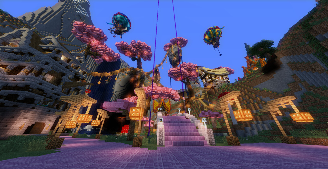 Fantasy large hub / spawn Minecraft Map