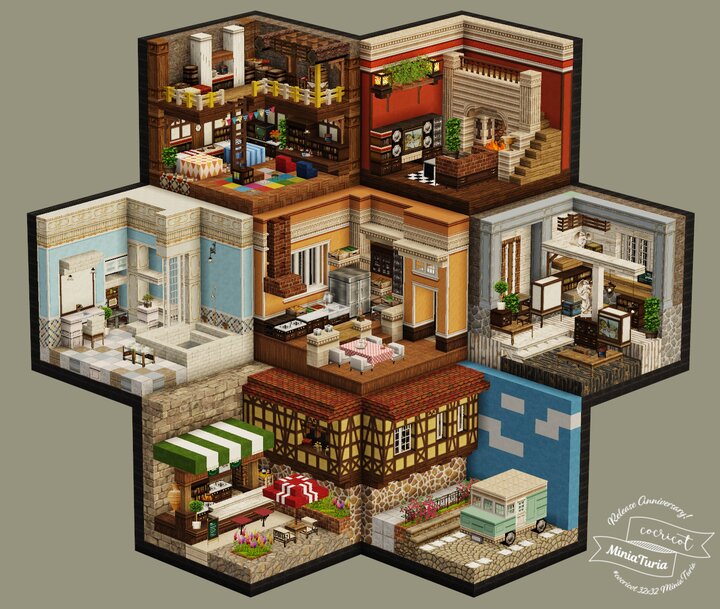 32×32 crafts - MiniaTuria Minecraft Map