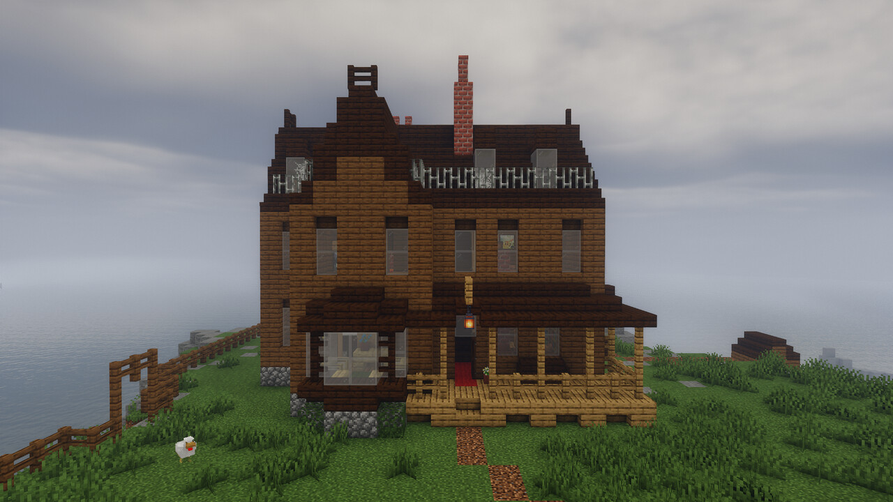 Victorian Cliffside House - Canada 1880 Minecraft Map