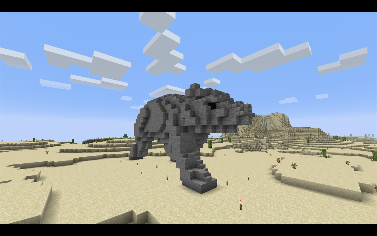 Bear 3d survival build Minecraft Map