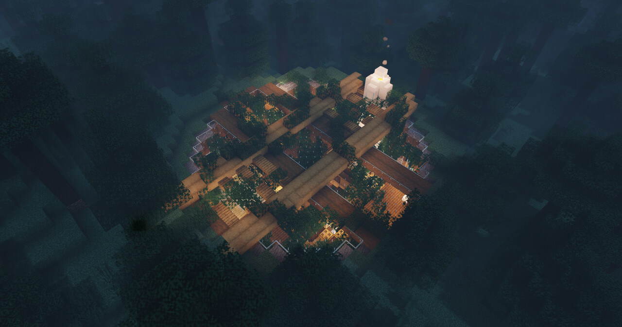 Circular house/base Minecraft Map