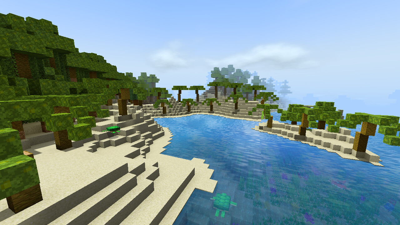 Tropical Island With Mayan Ruins, Spanish Fort, and Tiki Bar Minecraft Map