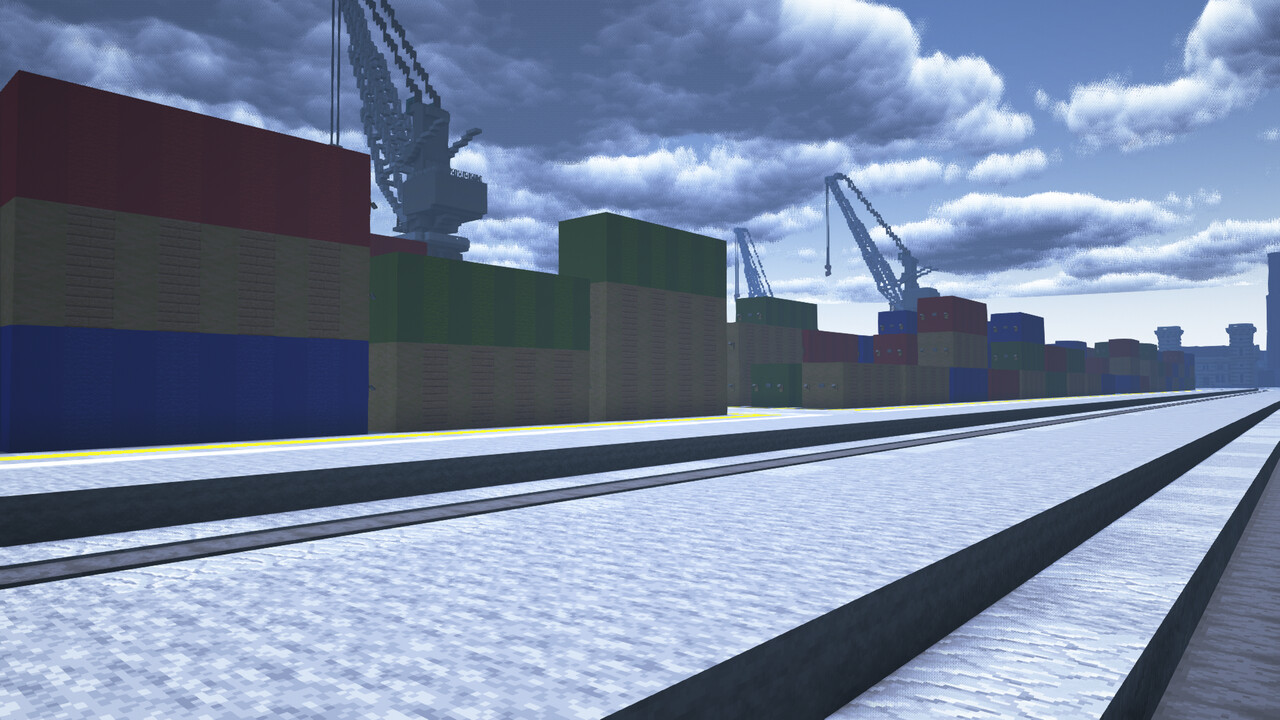 Cargo Sea Port Minecraft Map
