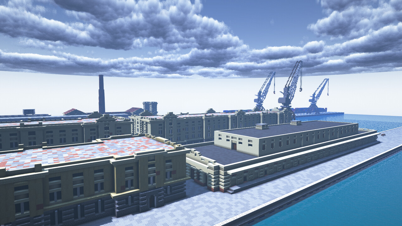 Cargo Sea Port Minecraft Map