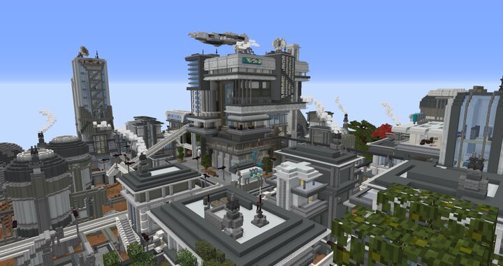 Sci-fi city Minecraft Map
