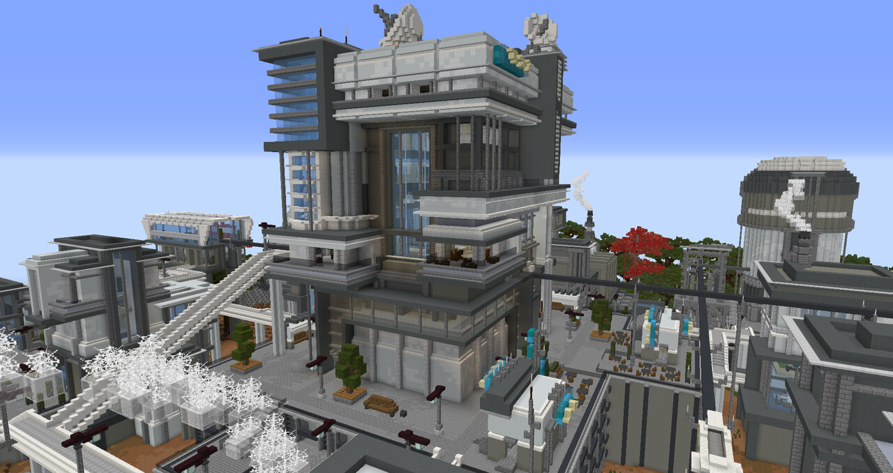 Sci-fi city Minecraft Map