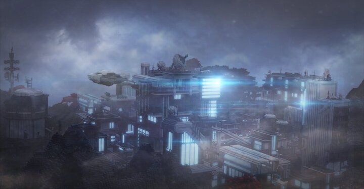 Sci-fi city Minecraft Map