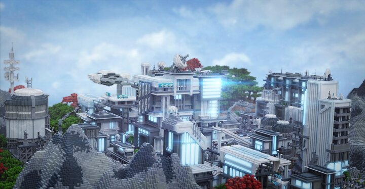 Sci-fi city Minecraft Map