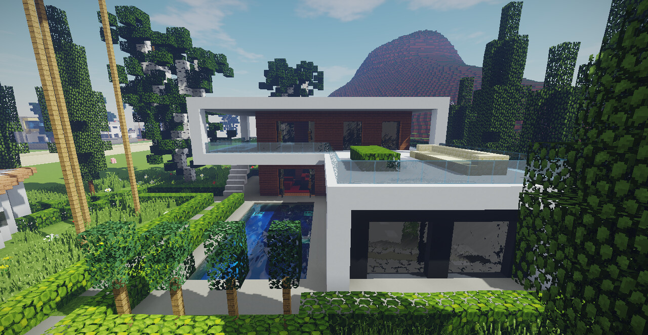 Modern House #16 + Schematic Minecraft Map