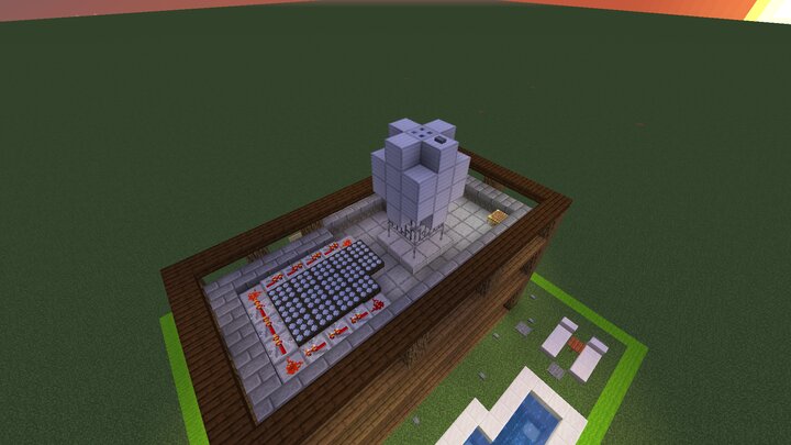 Beautiful House With Pool And Cool Decorations Minecraft Map