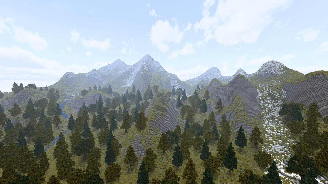 Mountain village (alps) Minecraft Map