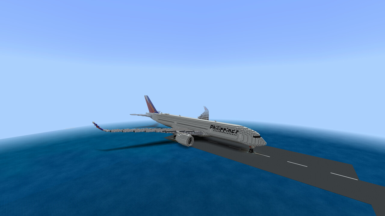 Airbus A350-9 Philippines Airlines build Minecraft Map