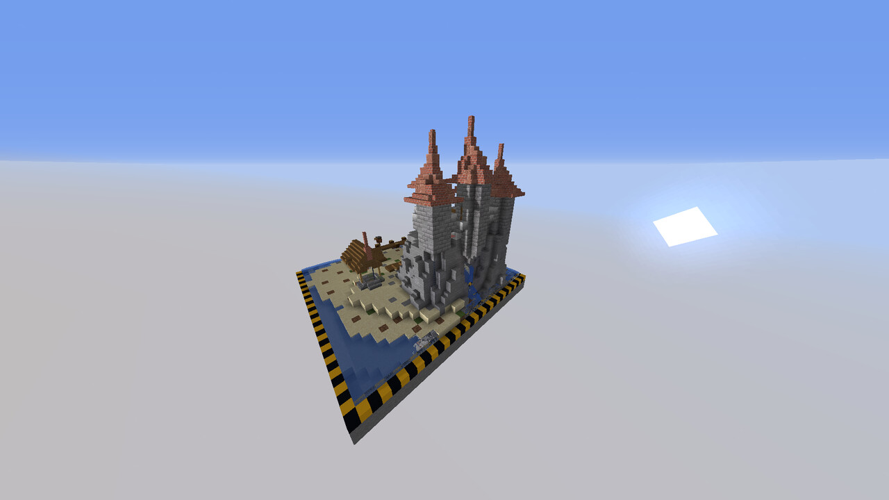 4 Chunks Medieval island Minecraft Map