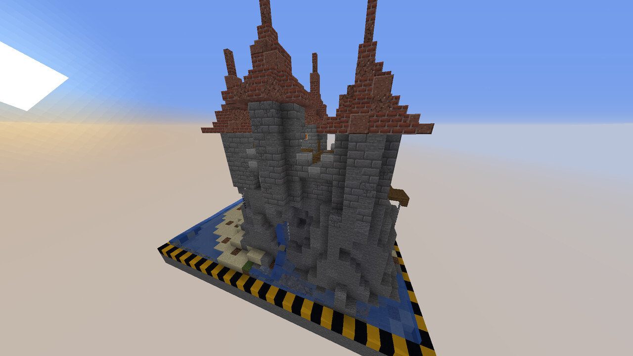 4 Chunks Medieval island Minecraft Map