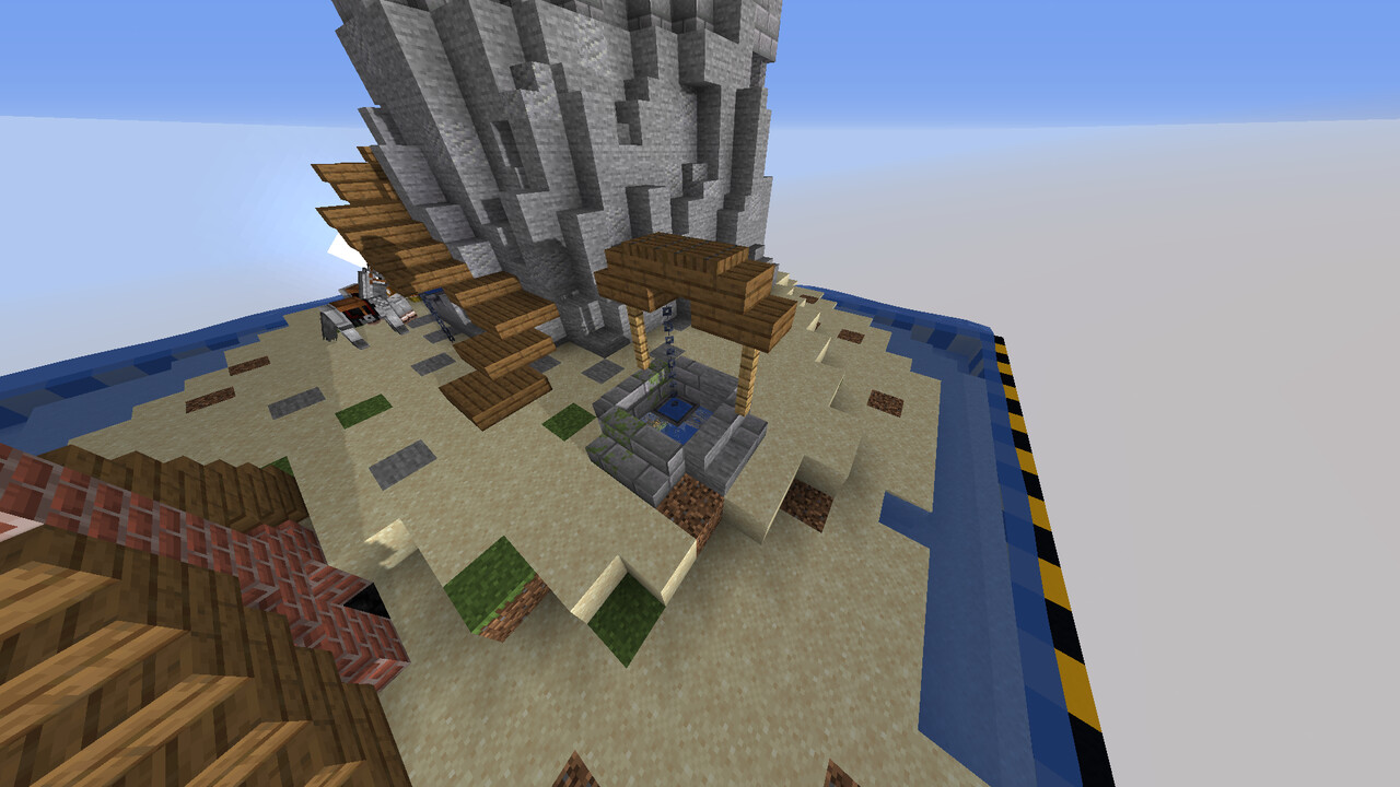 4 Chunks Medieval island Minecraft Map