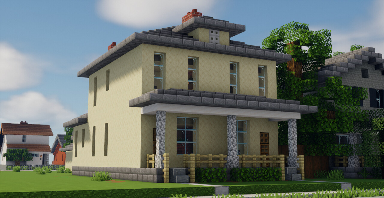 American Mid-West House #13 [Schematic] Minecraft Map
