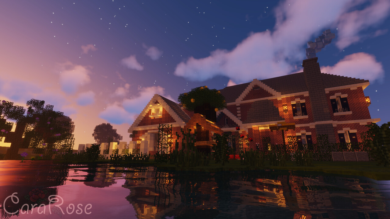 Easy Spring Terrain for Brick House Minecraft Map