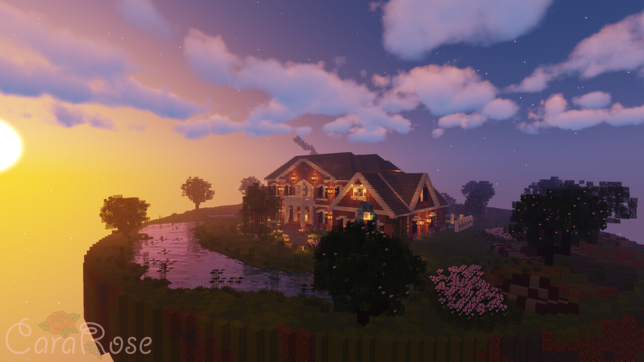 Easy Spring Terrain for Brick House Minecraft Map