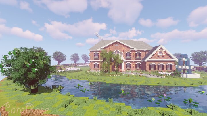 Easy Spring Terrain for Brick House Minecraft Map