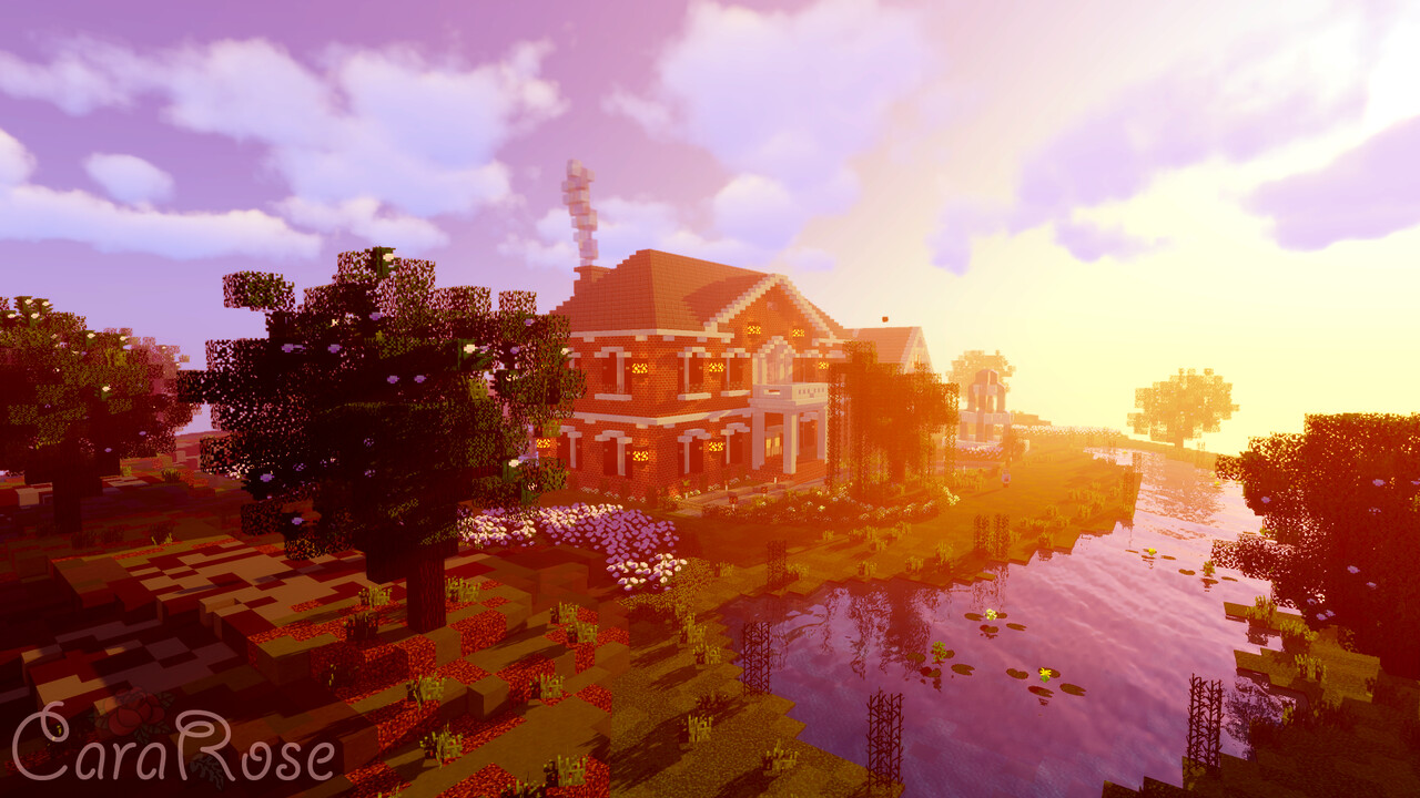 Easy Spring Terrain for Brick House Minecraft Map