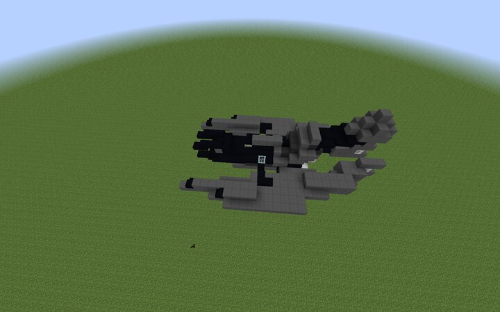 a working batwing from batman Minecraft Map