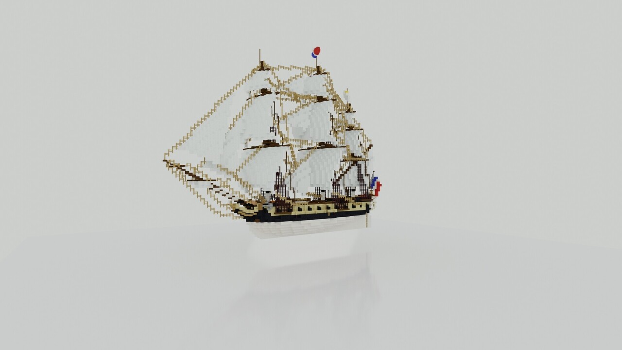 Frigate class Sail Ship "La Genereuse" (ShipSide) Minecraft Map