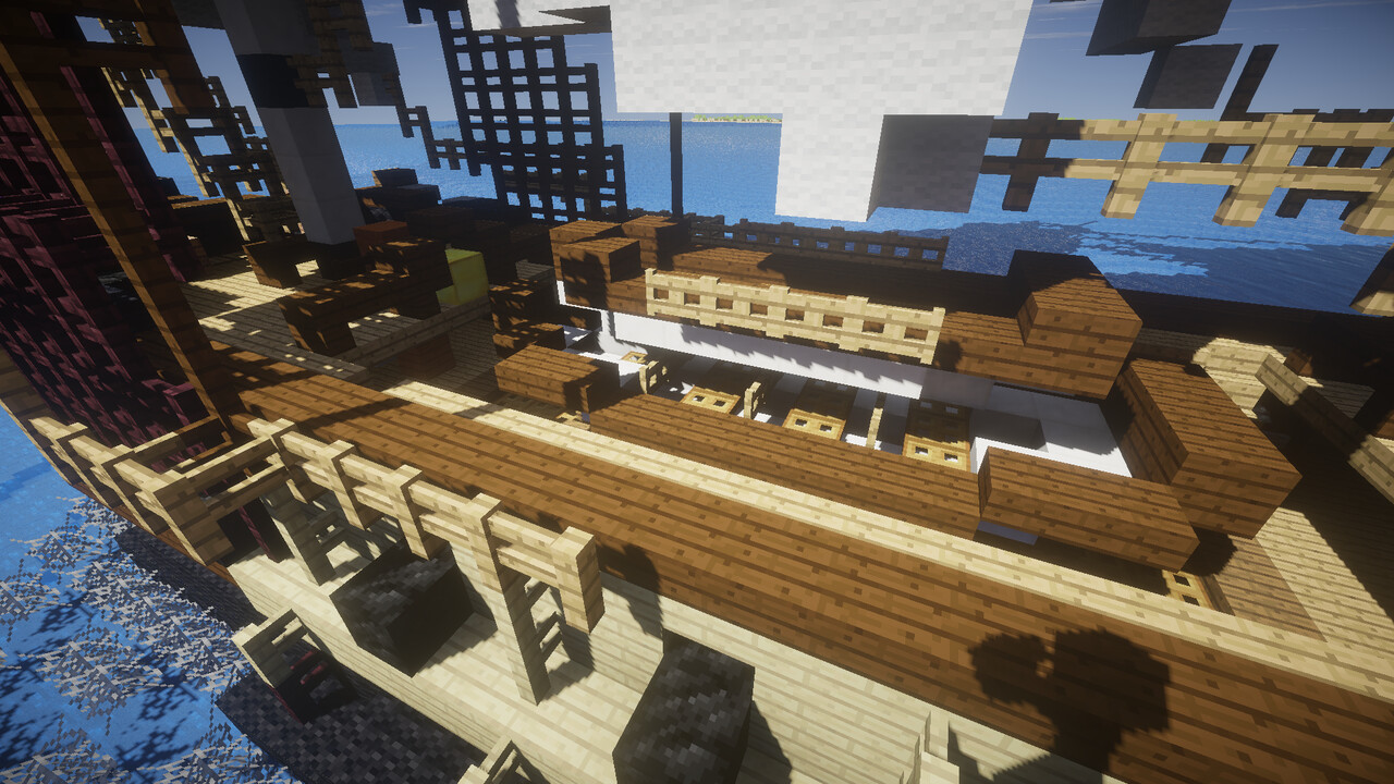 Frigate class Sail Ship "La Genereuse" (ShipSide) Minecraft Map