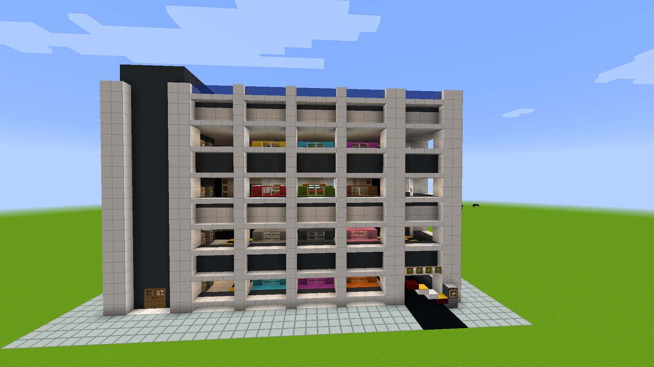Modern Multi Storey Car Park Minecraft Map