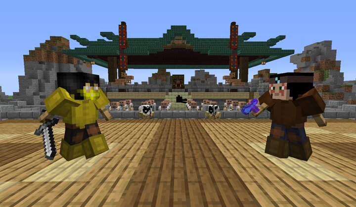 Mortal Kombat Shang Tsung's courtyard Minecraft Map
